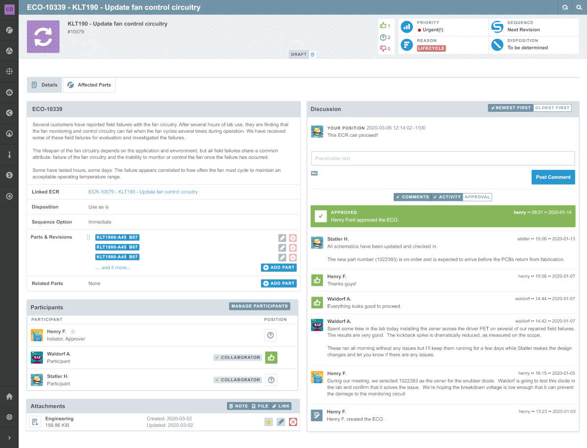 Engineering Change Orders in Manufacturing - Aligni
