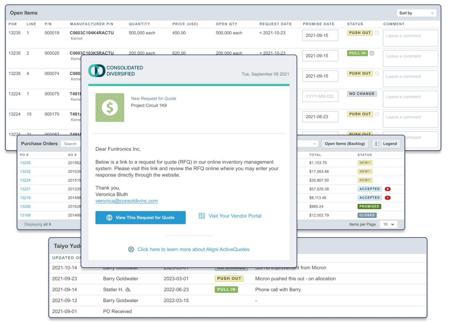 Cloud-based software for product lifecycle and manufacturing management - Aligni