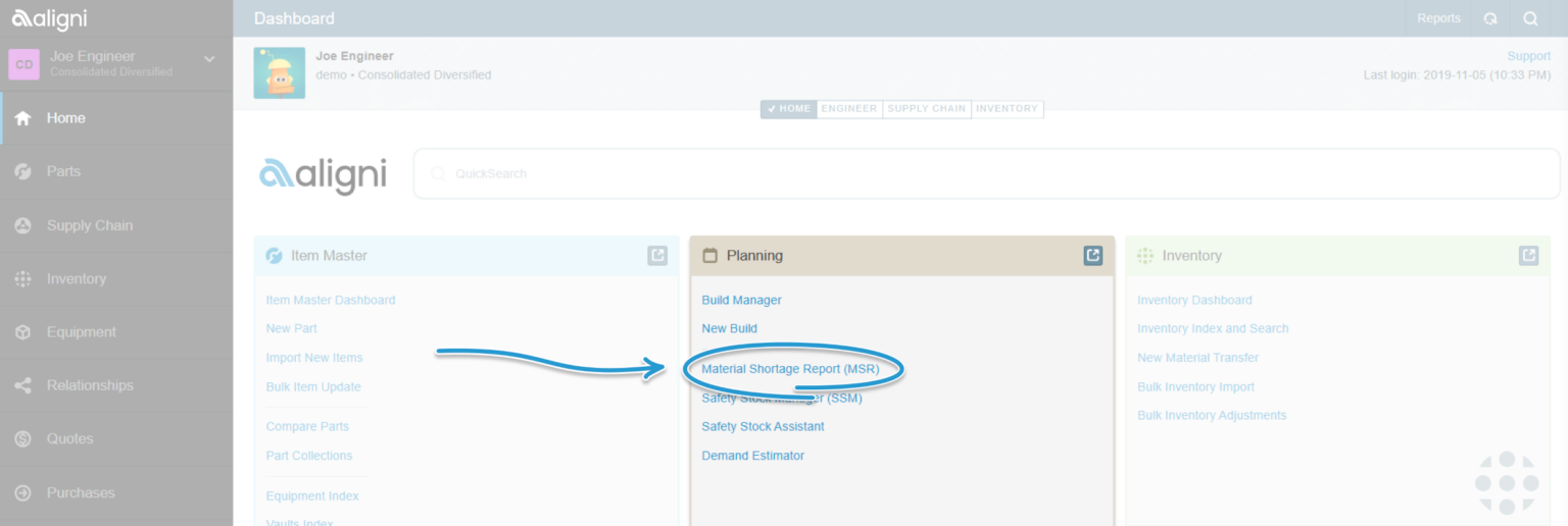How to Use the MSR in Your Inventory Workflow - Aligni